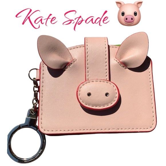 kate spade | Accessories | Nwt Kate Spade Year Of The Pig Card Case ...